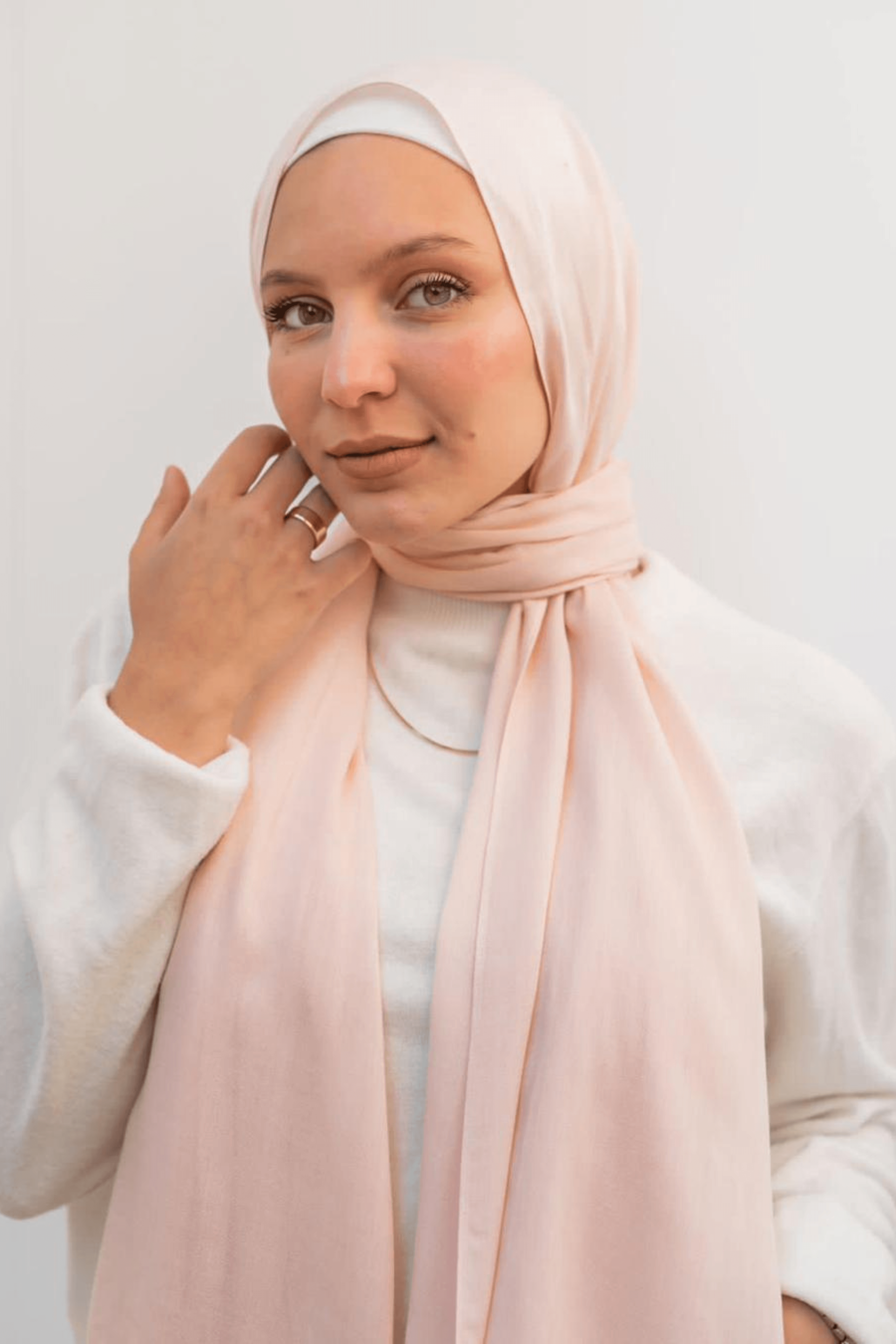 Worood Body Rose Cotton Modal Scarf – Romantic & Gentle