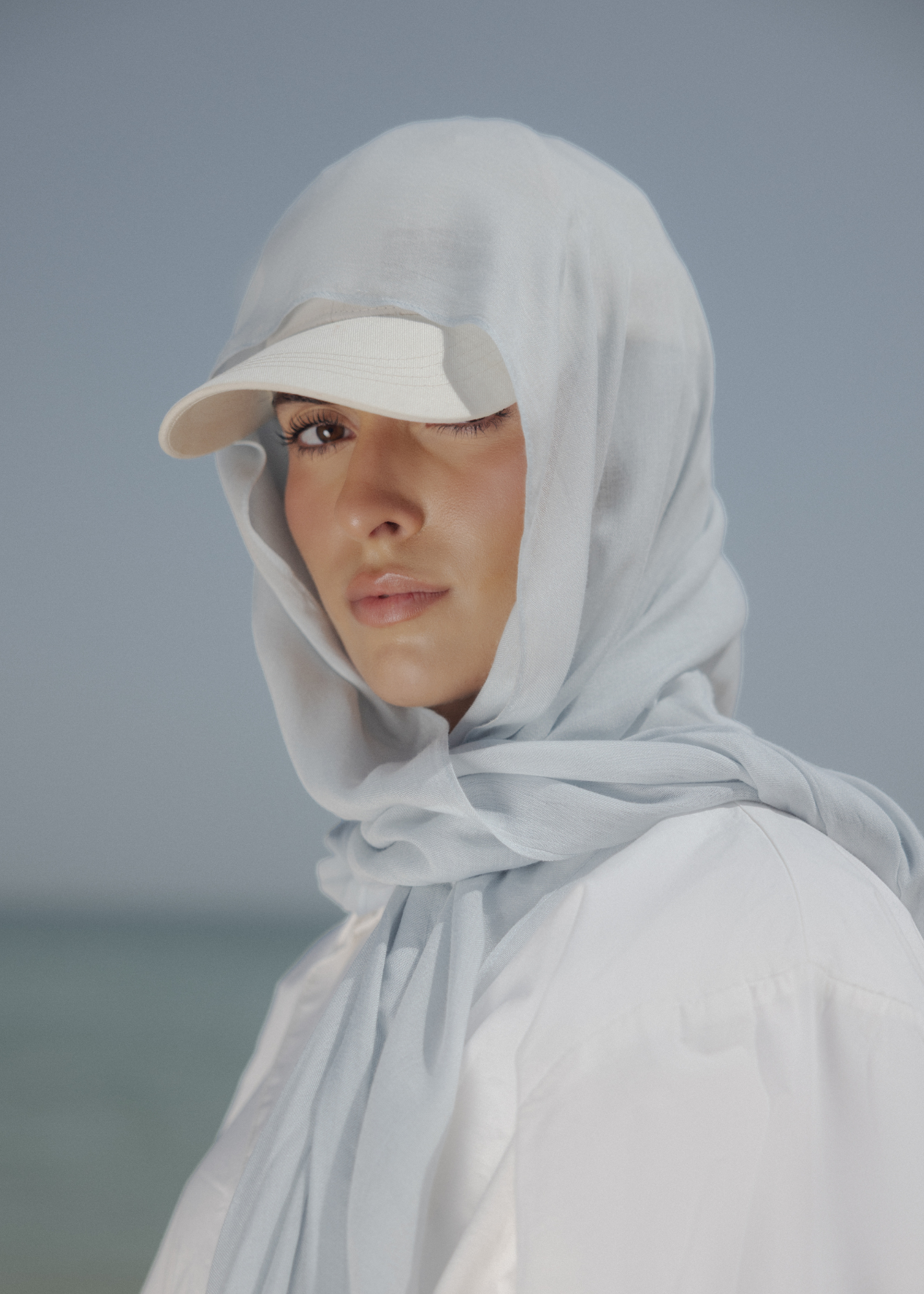 Worood Cool Mint Bamboo Scarf Set | Fresh & Breezy