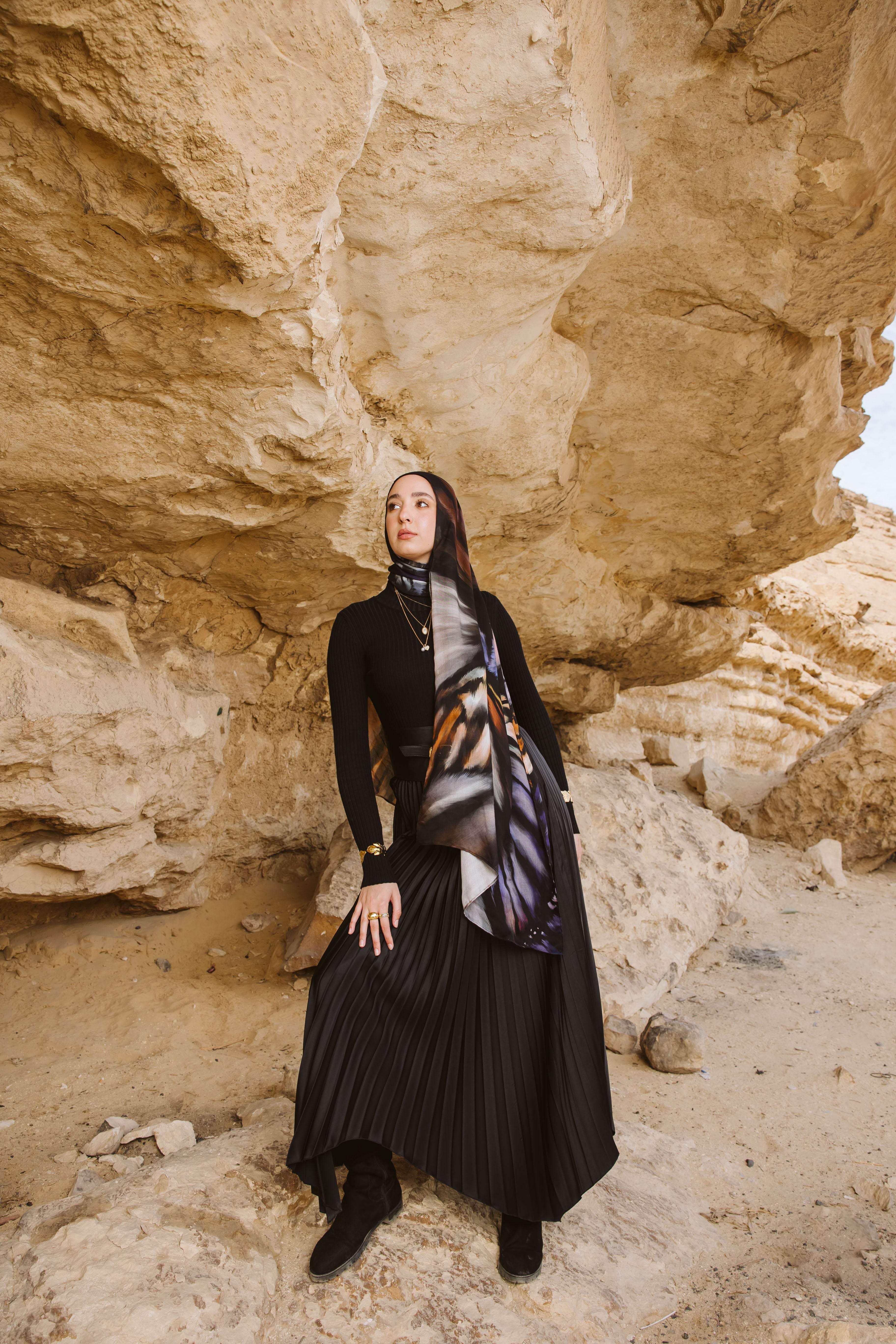 Worood Mariposa Modal Scarf – Playful & Stylish