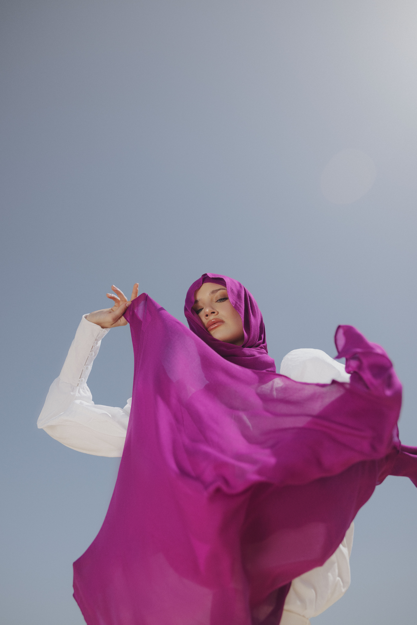 Worood Raspberry Bamboo Scarf Set | Soft, Elegant & Stylish